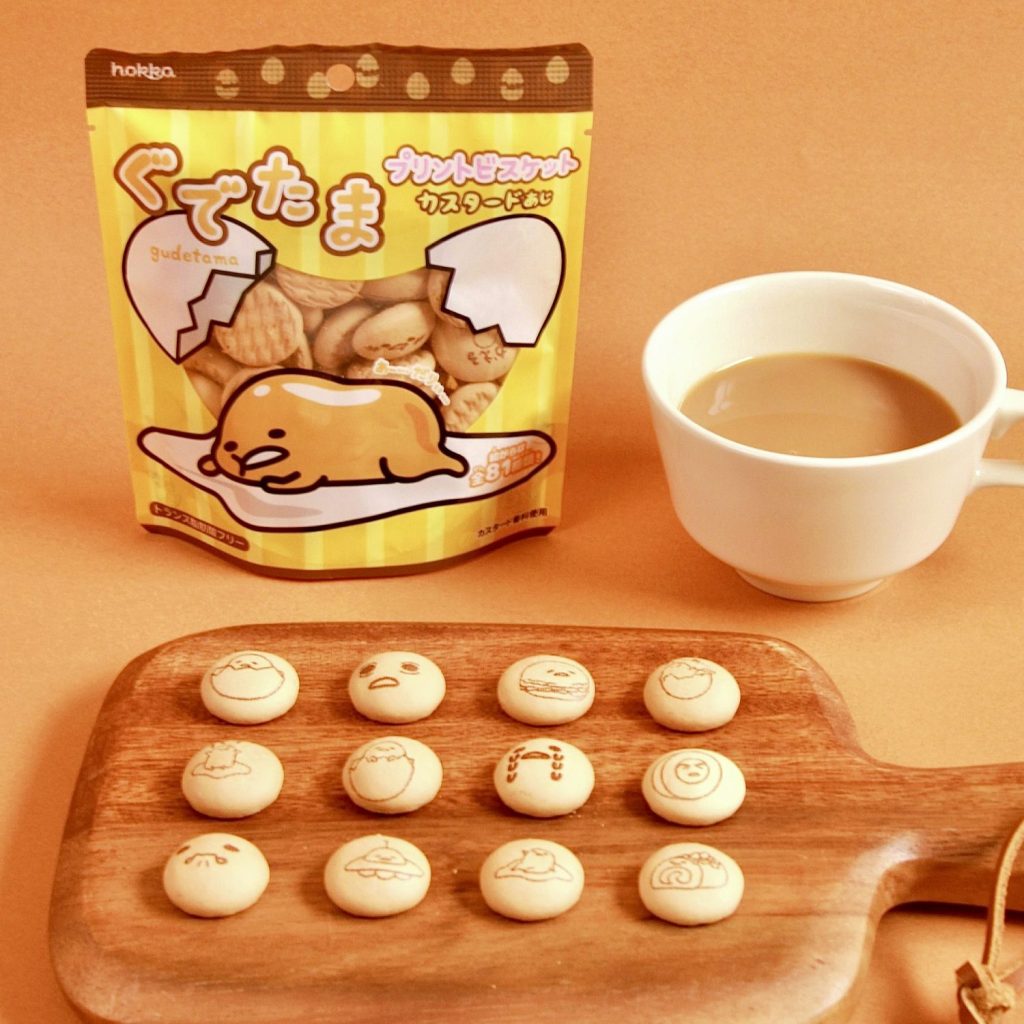 [Bundle of 3] Gudetama Biscuits - Custard (38g) | ICHI
